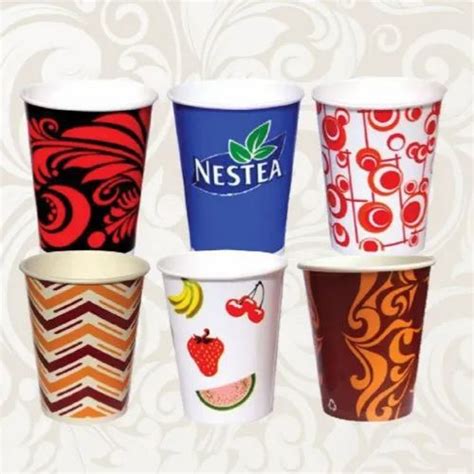 Packet Size 100 Pc 250 ML Printed Paper Cup At Rs 1 05 Piece In Delhi