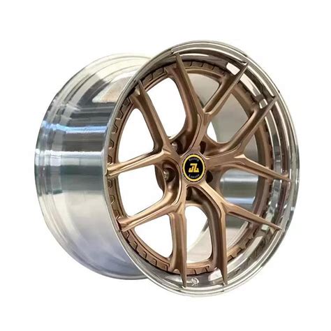 Customized 2 Piece Super Deep Concave Brushed Bronze Polished Lip