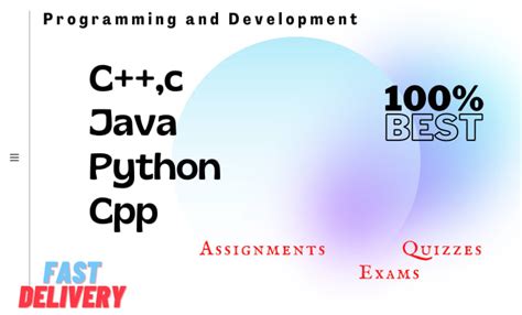 do java python c cpp programming assignment by sajidkh537 fiverr