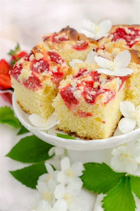Ciasto drożdżowe z truskawkami przepis Sprawdzona Kuchnia