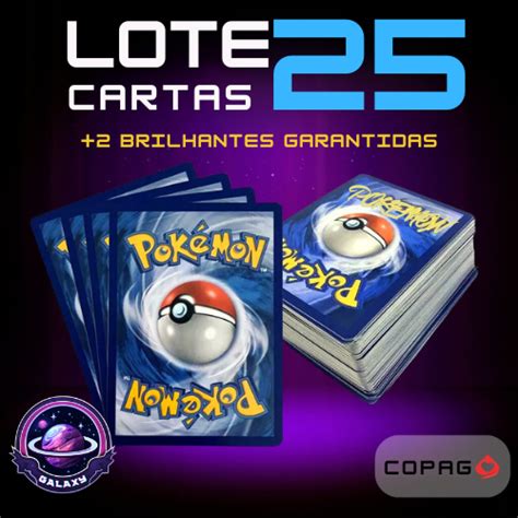Lote De Cartas Pok Mon Brilhantes Original Copag Escorrega O