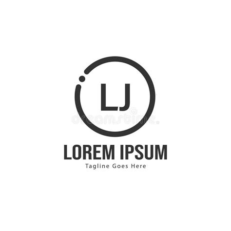 Initial Lj Logo Template With Modern Frame Minimalist Lj Letter Logo