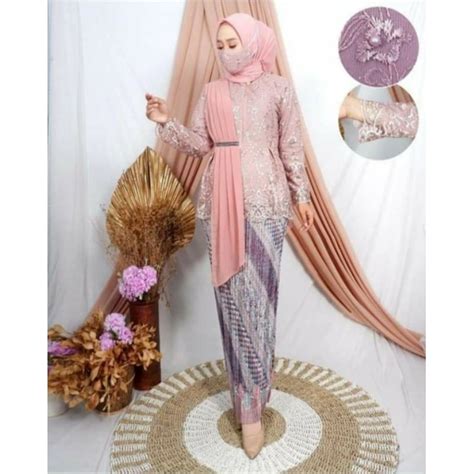 Jual SETELAN TILLE AURORA SALENDANG KEBAYA PESTA KEBAYA KONDANGAN