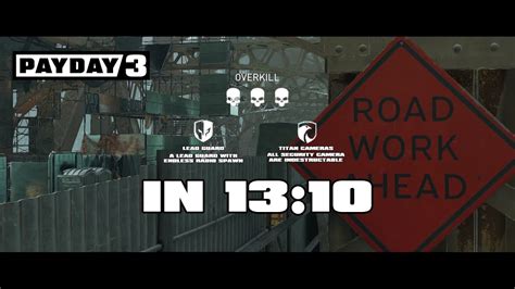 Payday Road Rage Solo Overkill Speedrun Youtube