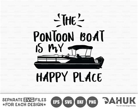 Pontoon Boat SVG Bundle Party In Slow Motion Svg Pontoon Etsy Canada