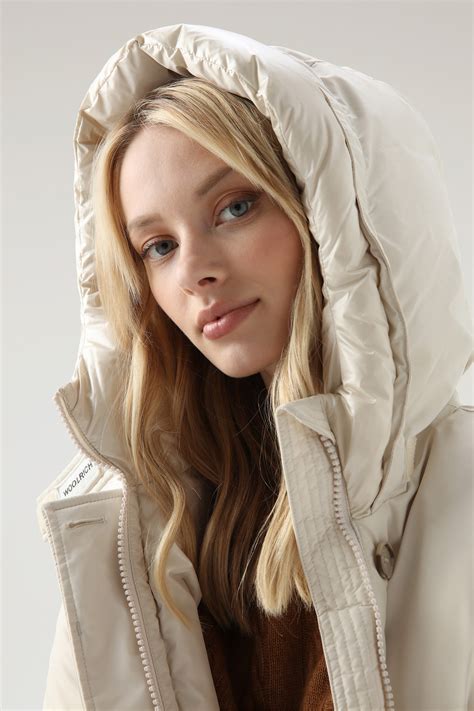 Arctic Parka Aus Urban Touch Damen Wei Woolrich De