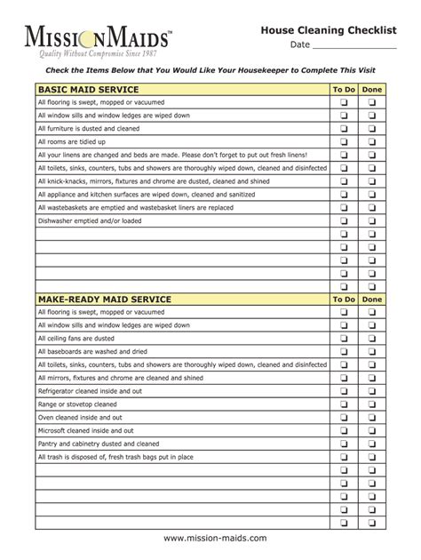 House Cleaning Checklist Pdf Complete With Ease Airslate Signnow