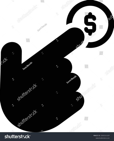 Hand Cursor Icon Logo Symbol Stock Vector Royalty Free