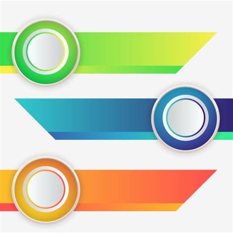 Abstract Color Shapes Vector Art Png Abstract Infographic Template With
