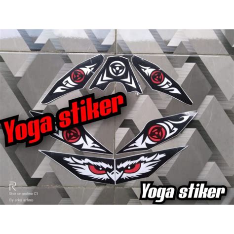 Jual Cutting Sticker Lampu Depan Belakang Costum Honda Beat Deluxe