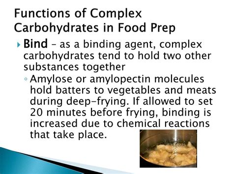 Complex Carbohydrates Function
