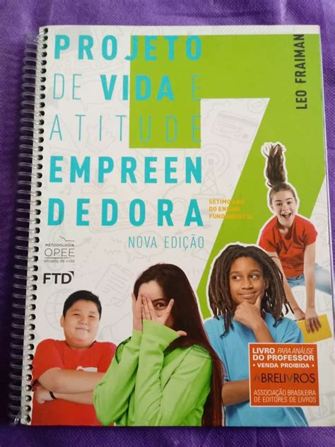 Livro Projeto De Vida E Atitude Empreendedor 7 Ano Mebuscar Brasil