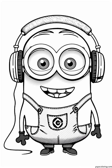 Dibujos De Plantillas Minions Para Colorear Vsun