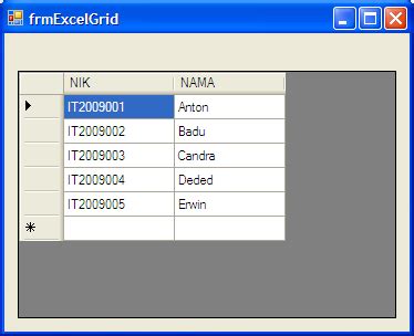 VB NET Menampilkan Data Excel Di Datagridview