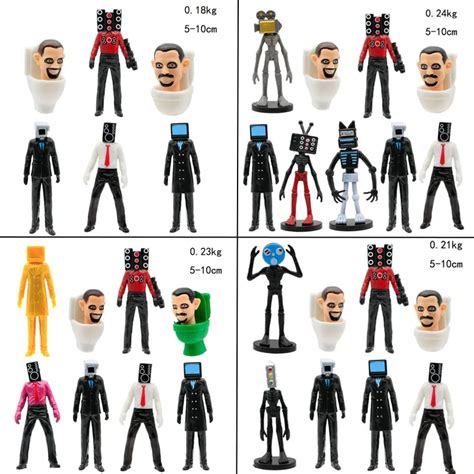 Skibidi figuras de acción de Toilet Man modelo de cámara de TV