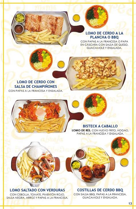 Menu at Sopas de Mamá y Postres de la Abuela MRG Cedritos Bogotá