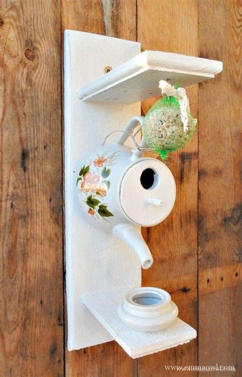 44 Cute Teapot Birdhouse Ideas To Improve Your Outdoor Decor