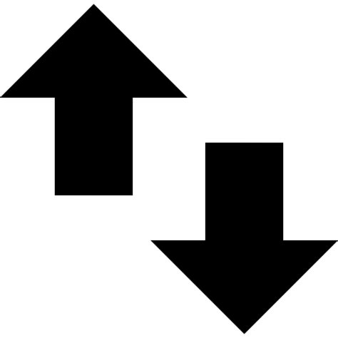Icono De Flechas Arriba Y Abajo