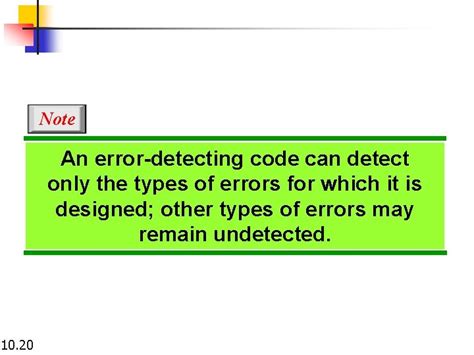 chapter 10 error detection and correction copyright the