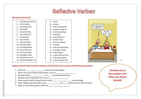 Reflexive Verben English ESL Worksheets Pdf Doc