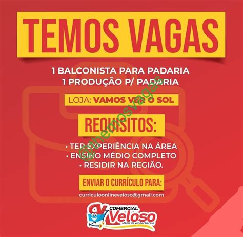 Emprego Em Padaria Teresina Pi Vaga S Themos Vagas
