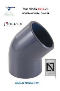Accesorio Pvc Encolar Presi N Codo Hembra Pn Atm Cepex