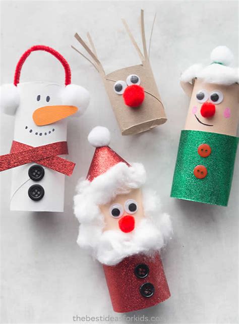Artesanatos De Natal Rolos De Papel Higi Nico Como Fazer Em Casa