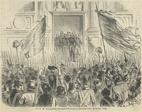 Discours de Lamartine devant lHôtel de Ville La Numismatique en
