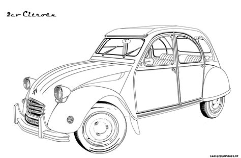 Amusant Coloriages De Voitures Anciennes Coloriage Anniversaire Lapin