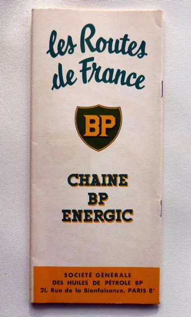 CARTE ROUTIÈRE Publicité BP Energic Les Routes de France années