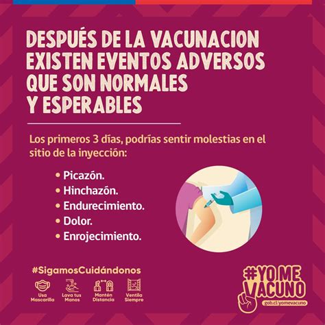 Yo Me Vacuno MinisterioSalud on Twitter Después de vacunarte