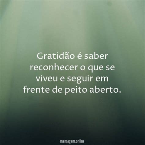 FRASES DE GRATIDÃO A VIDA Gratidão é saber reconhecer o que se viveu