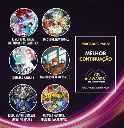 Otakus Brasil on Twitter Confira os indicados a Melhor Continuação