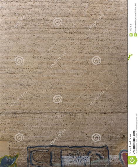 Vieux Mur De Briques Superficiel Par Les Agents Photo Stock Image Du