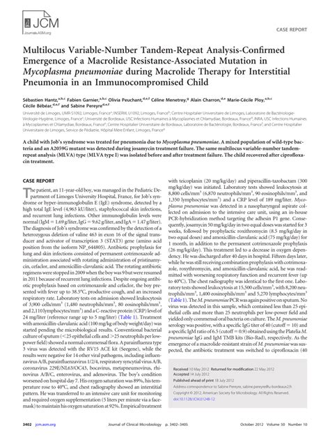 pdf multilocus variable number tandem repeat analysis confirmed emergence of a macrolide