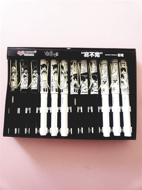 Pack De 12 Lapices Infinitos Con Borrador Modelo Anime Cute Shop