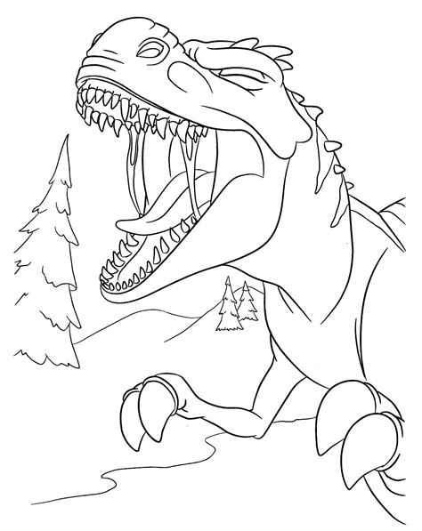Coloriage T Rex à imprimer sur Wonder day