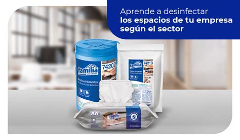 Niveles de desinfección por sectores Familia Institucional