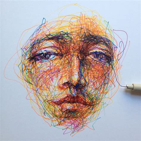 Noel Badges Pugh Biro Portrait Portrait Drawing Portrait Painting