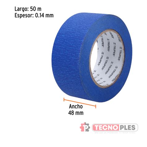 Cinta De Enmascarar Azul Para Pintor Truper Tecnoples Sas