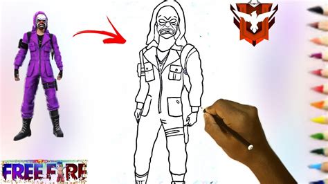 Free Fire Drawing Top Criminal Bundle Purple Criminal Purple Criminal