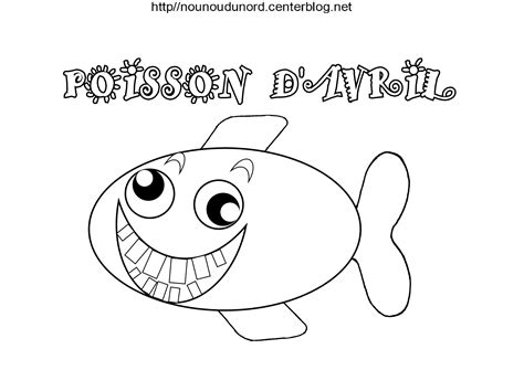 Poisson D Avril Coloriage Pour Gommettes Et En Couleur