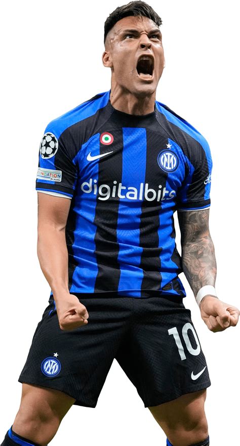 Lautaro Martinez Inter Football Render Footyrenders