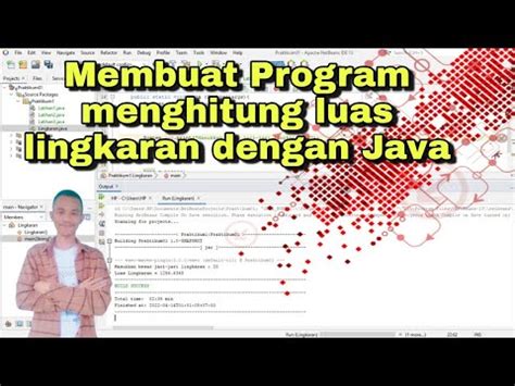 Menghitung Luas Lingkaran Dengan Java Netbeans Ide YouTube