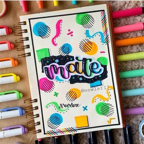 Portadas de matemáticas creativas bonitas ideas fáciles dibujos