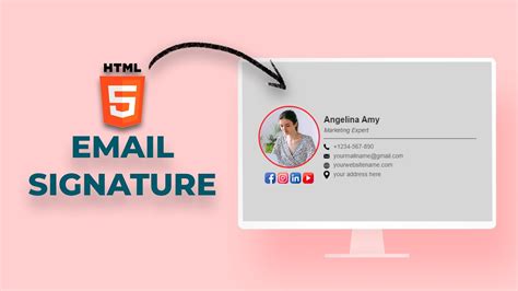 How To Create Html Email Signature Or Clickable Email Signature In