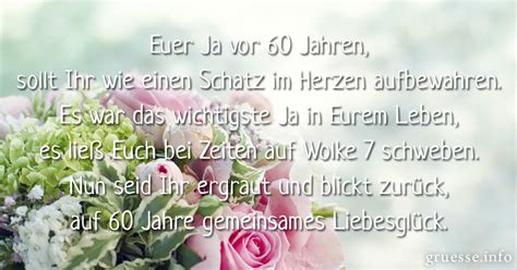 Glückwünsche Diamantene Hochzeit