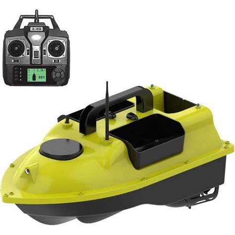 Bateau Amorceur télécommandé GPS avec 3 conteneurs d appâts bateau d