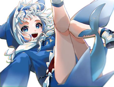 Wallpaper Gawr Gura Shark Girl Hololive English Latar Belakang