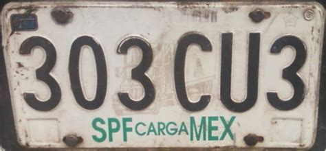 Placas de Autos de México y otras COS 999 AS Federal Placa Antigua
